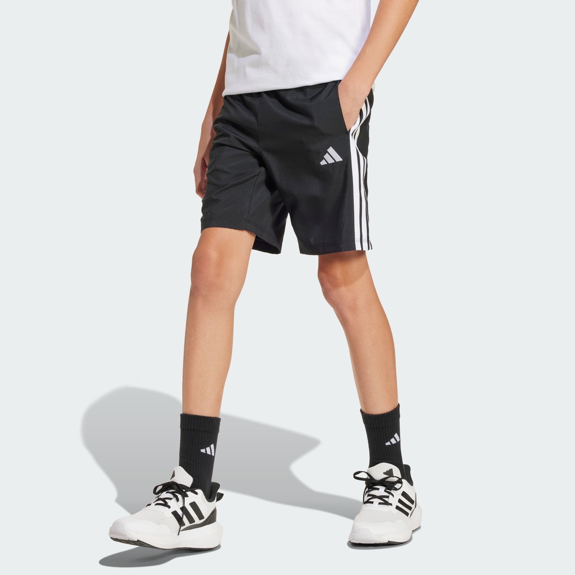 Clothing - Essentials Climacool Shorts Kids - Black | adidas South Africa