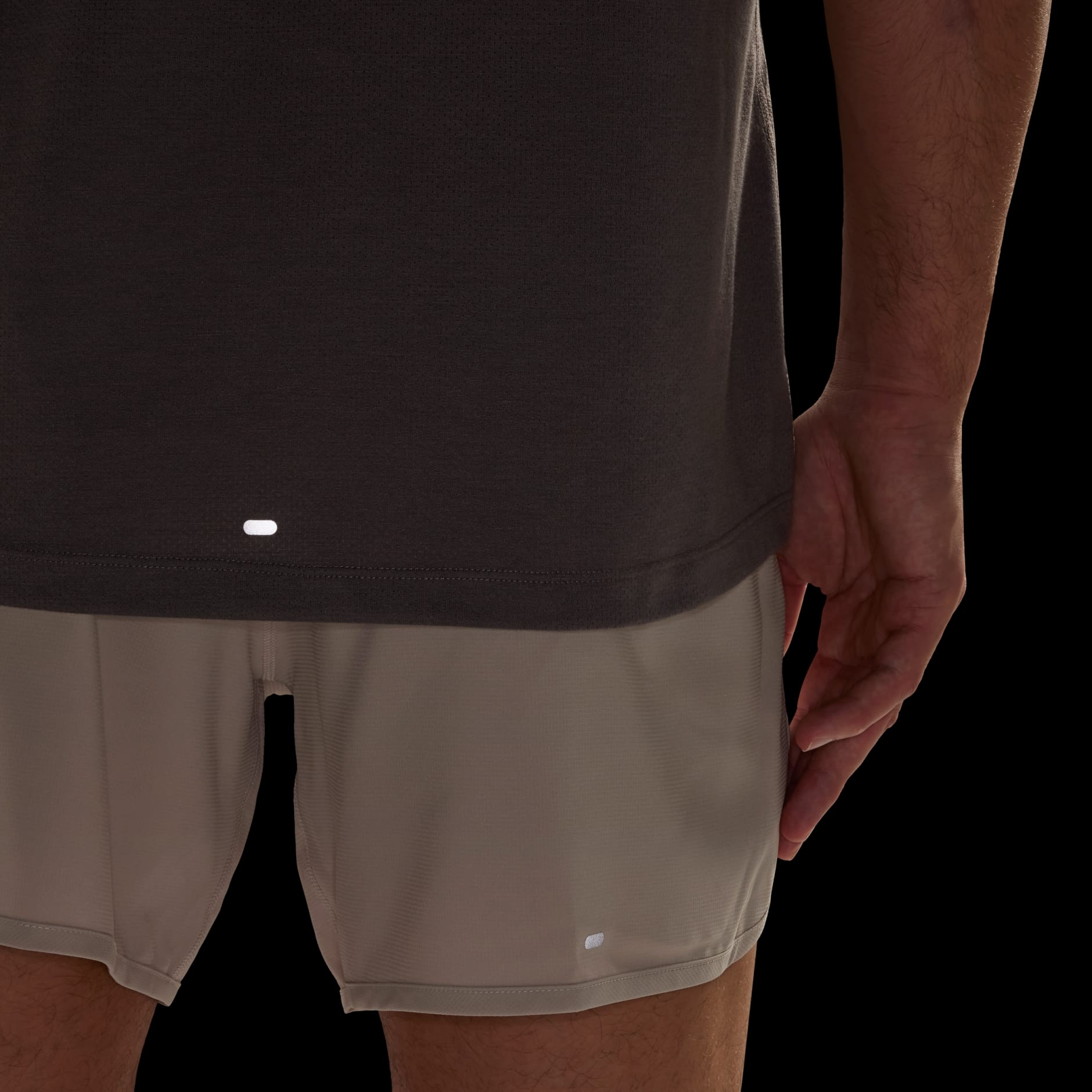 Men's Clothing - Own the Run 3-Stripes Tee - Brown | adidas Egypt