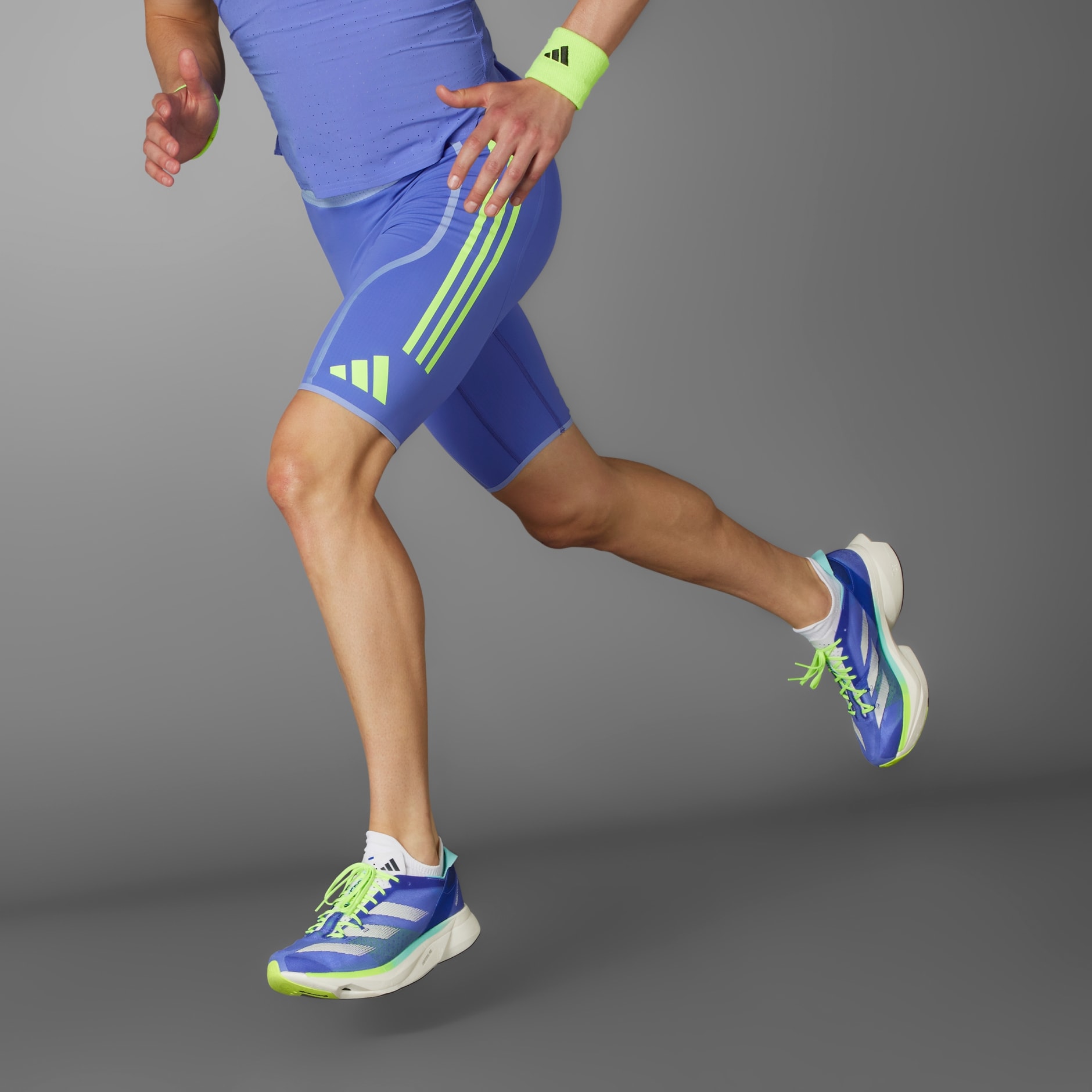 adidas טייץ קצרים Adizero Promo Running - כחול | adidas IL