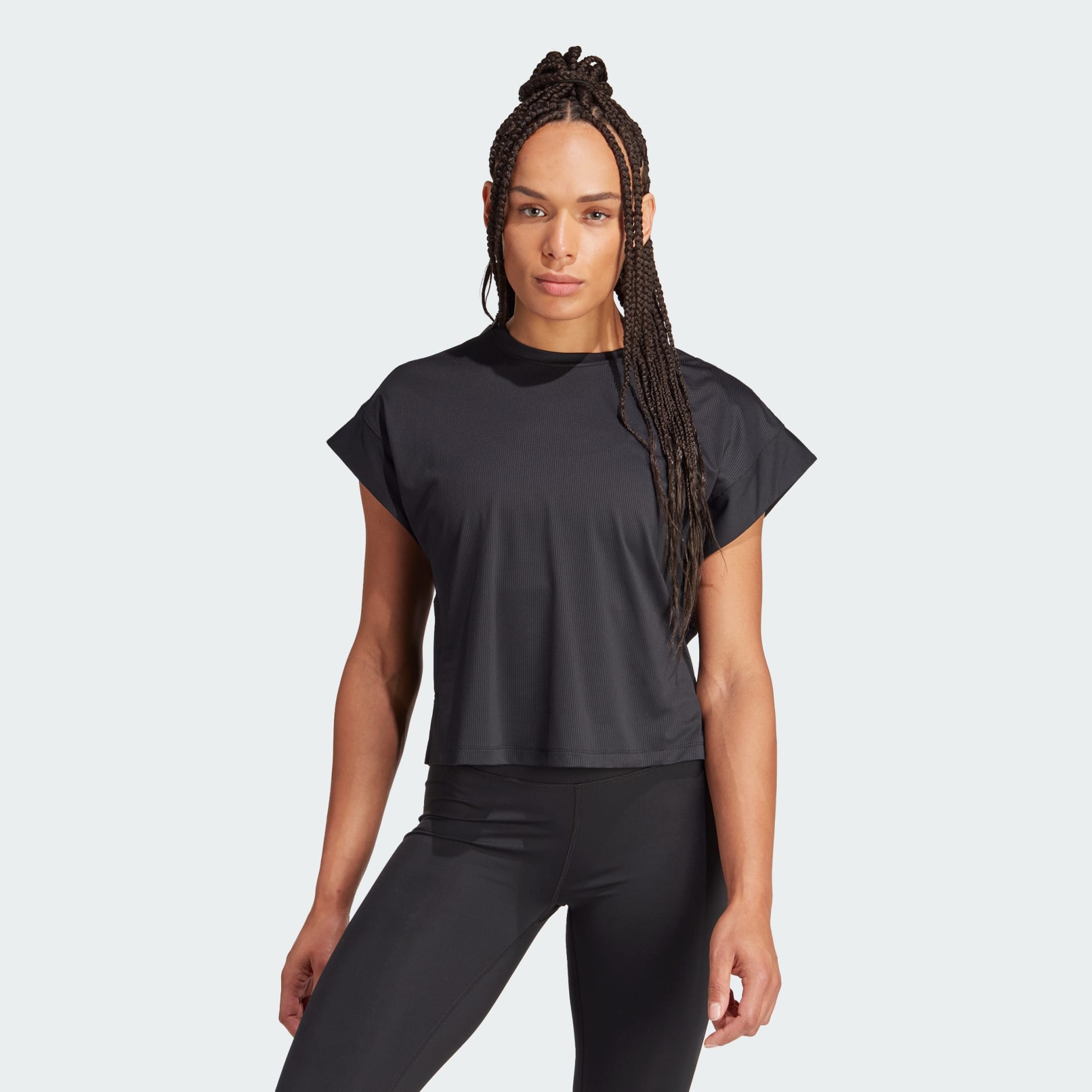Clothing - Studio Tee - Black | adidas South Africa