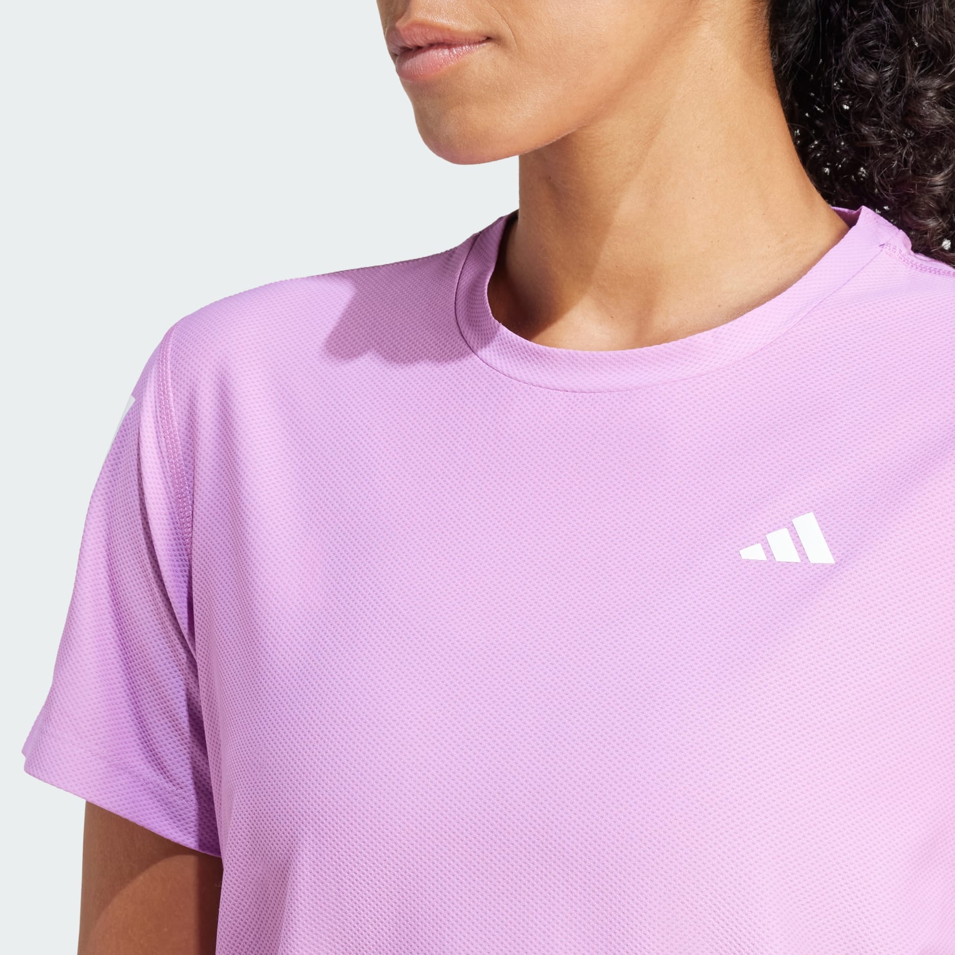 Women's Clothing - Own The Run Tee - Purple | adidas Saudi Arabia
