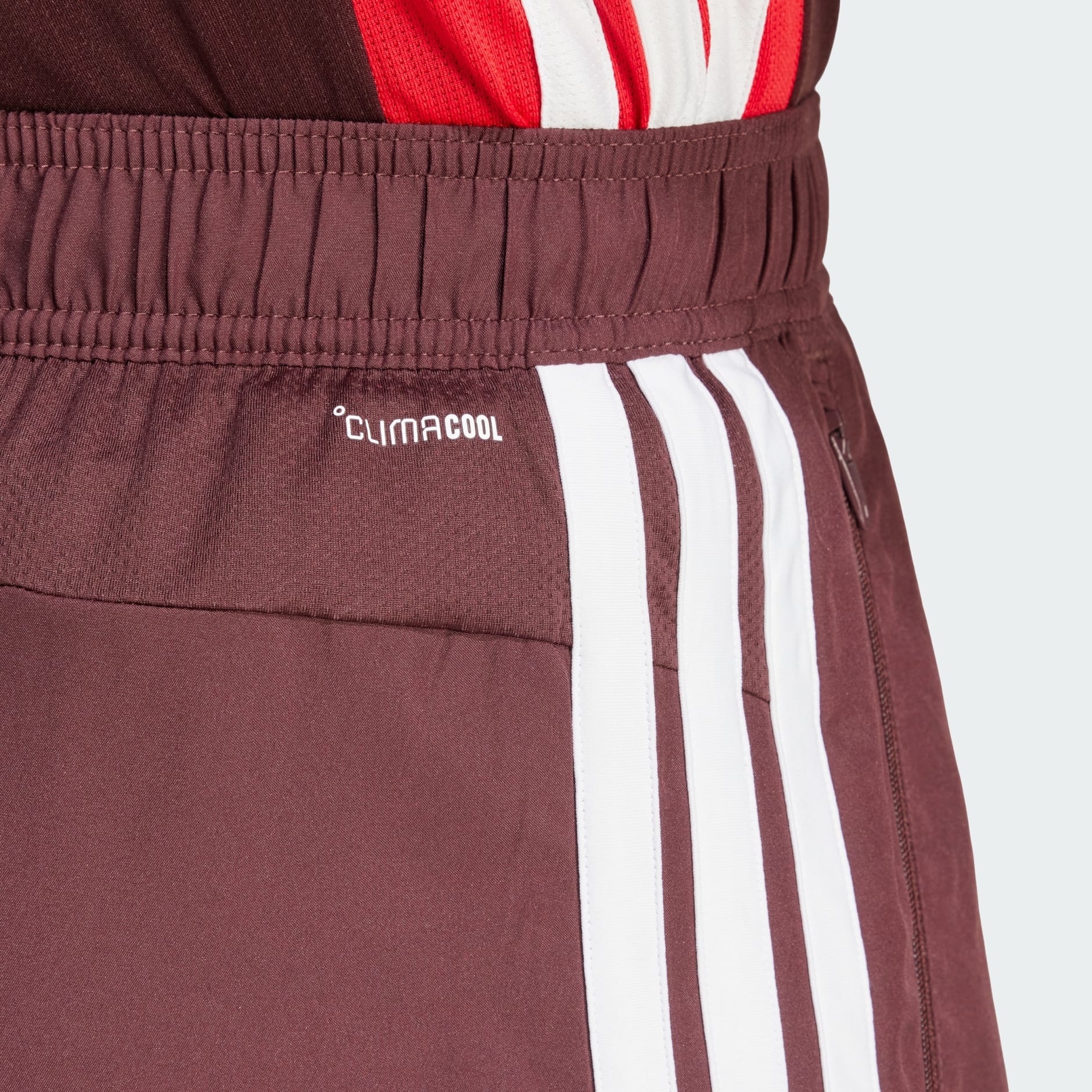 adidas Essentials Training 3-Stripes Woven Shorts - Burgundy | adidas UAE