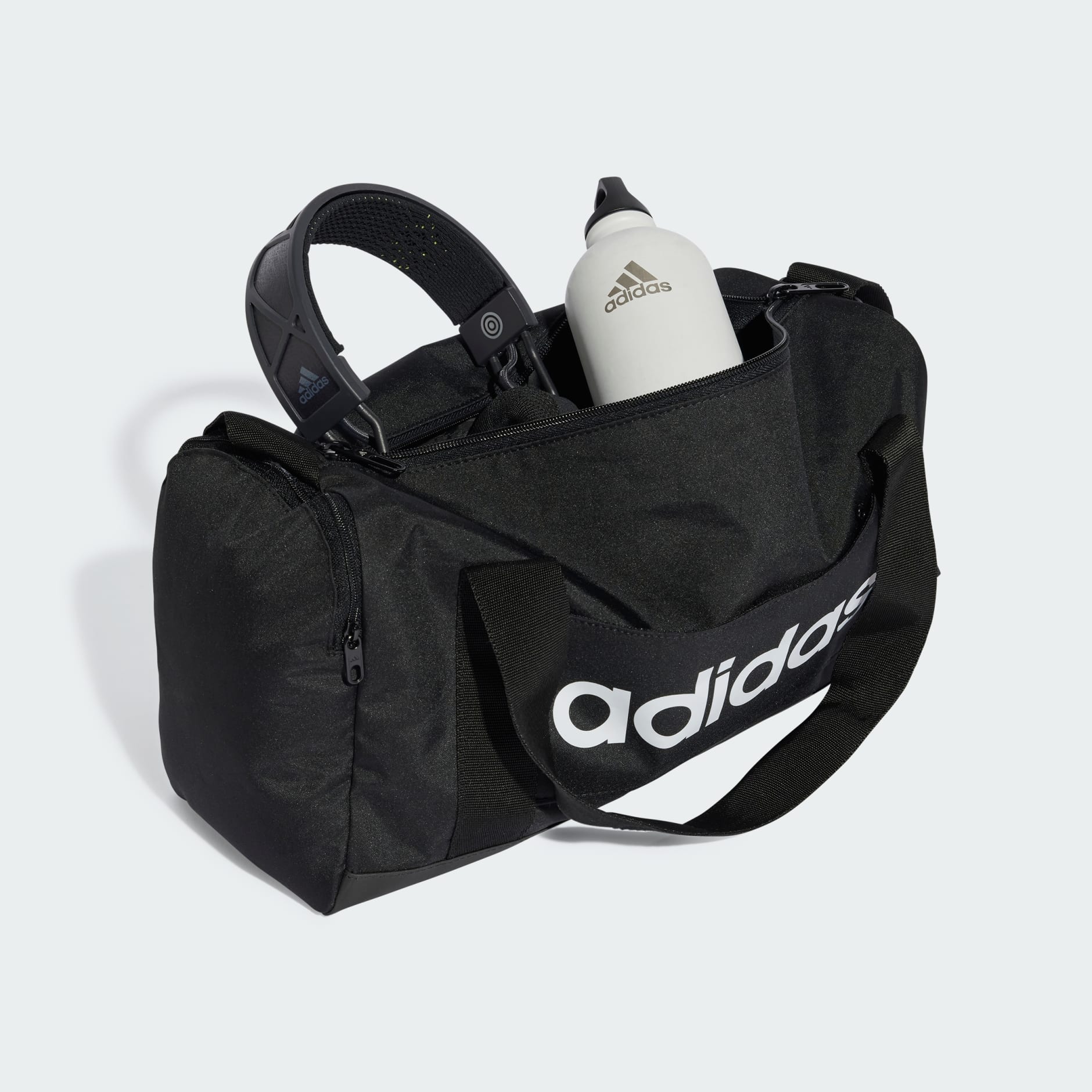 Accessories - Linear Duffel Bag Extra Small - Black | adidas Saudi Arabia