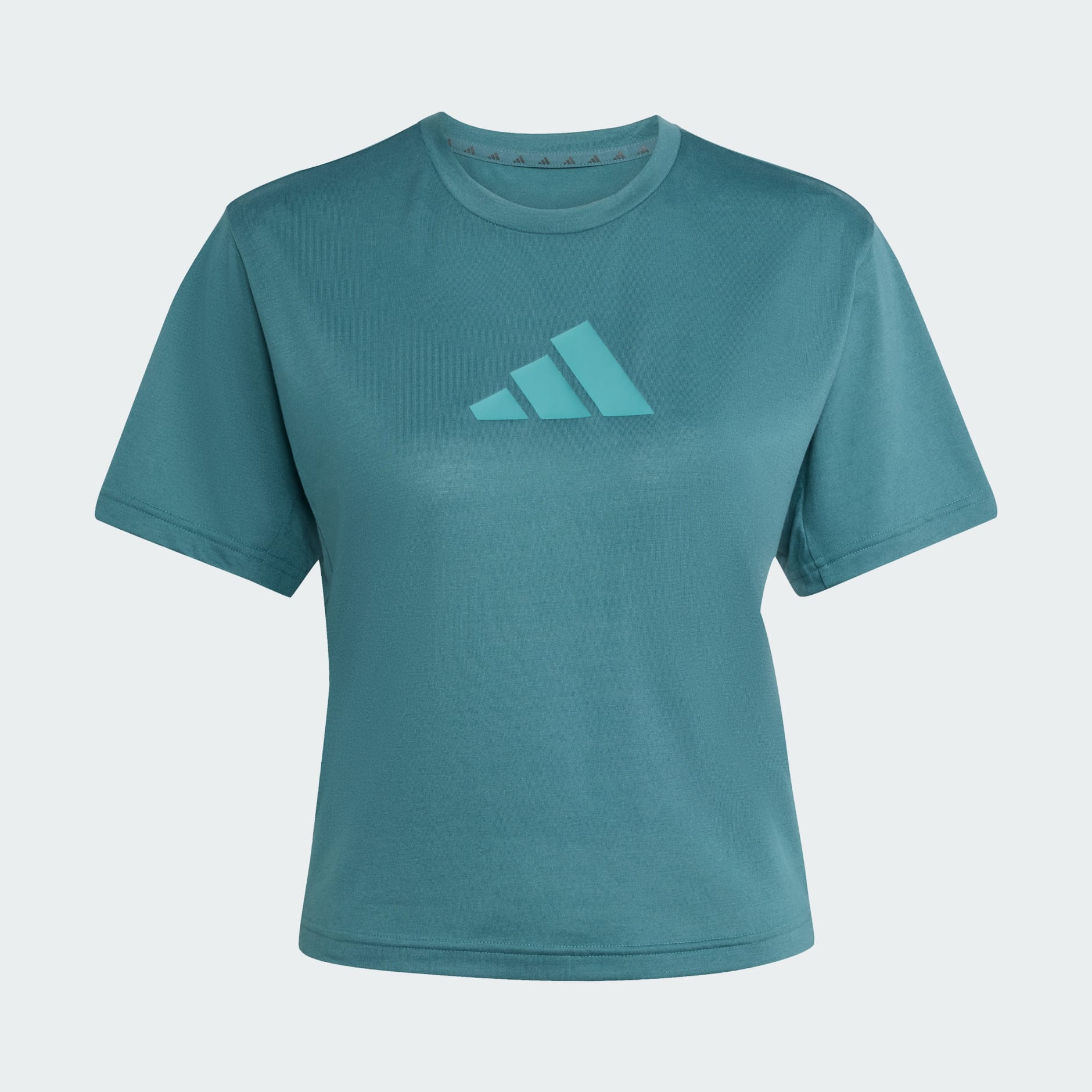 adidas Train Essentials Big Logo Performance Training Tee - Green | adidas UAE
