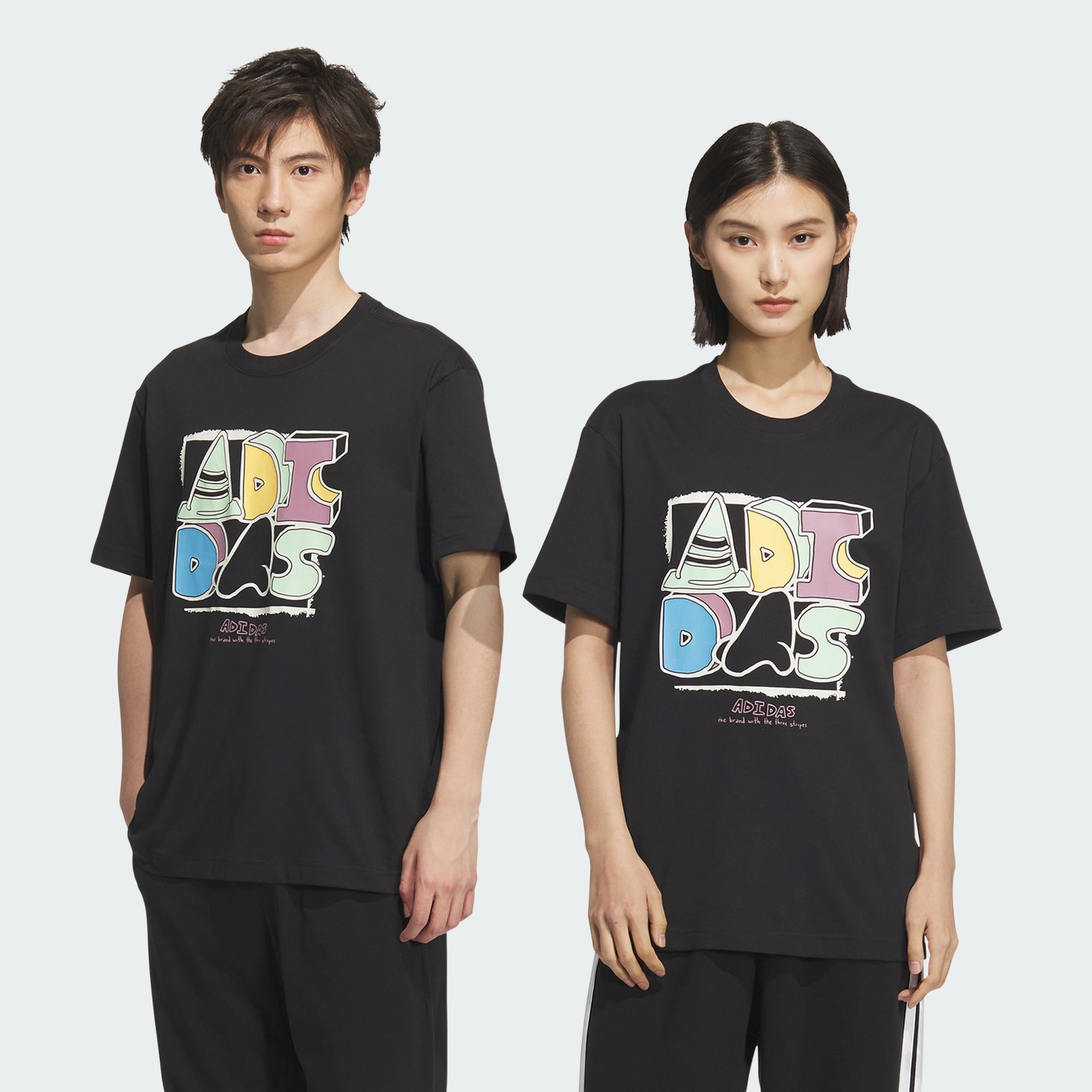 Value Range GFX T 恤 3 - 黑色 | adidas香港官方網上商店