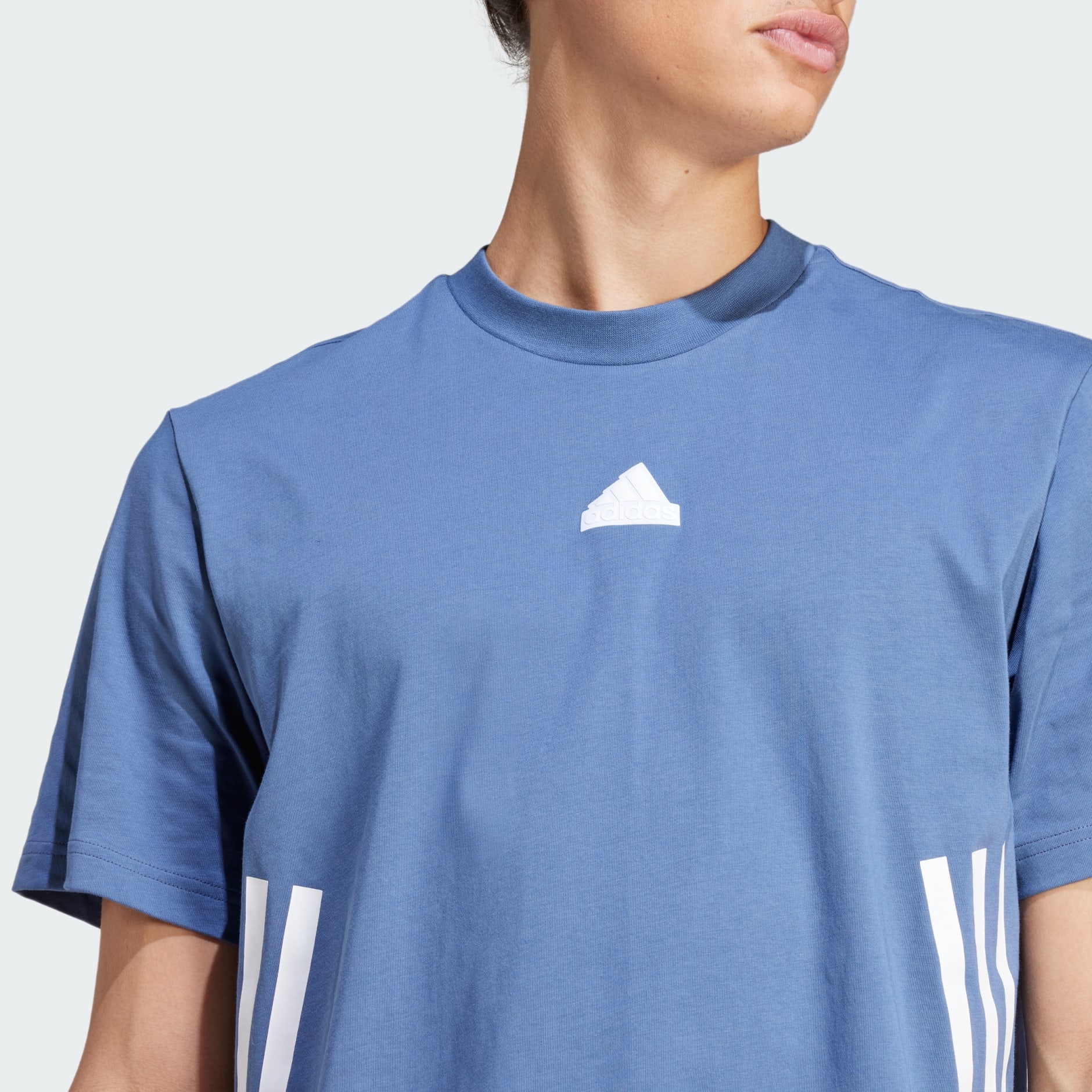 adidas טי-שירט Future Icons 3-Stripes - כחול | adidas IL
