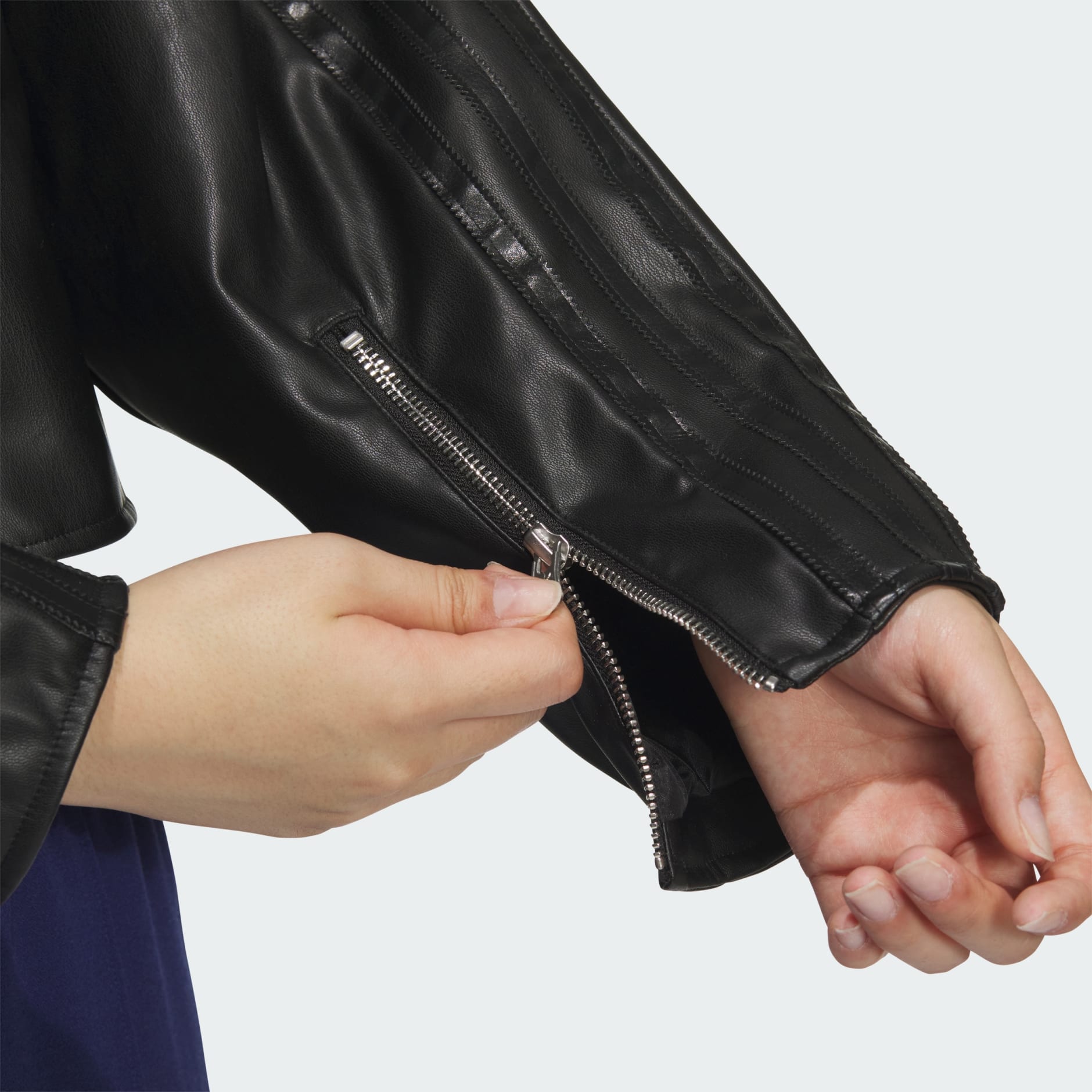 Polyurethane Biker Jacket - Black | adidas Hong Kong