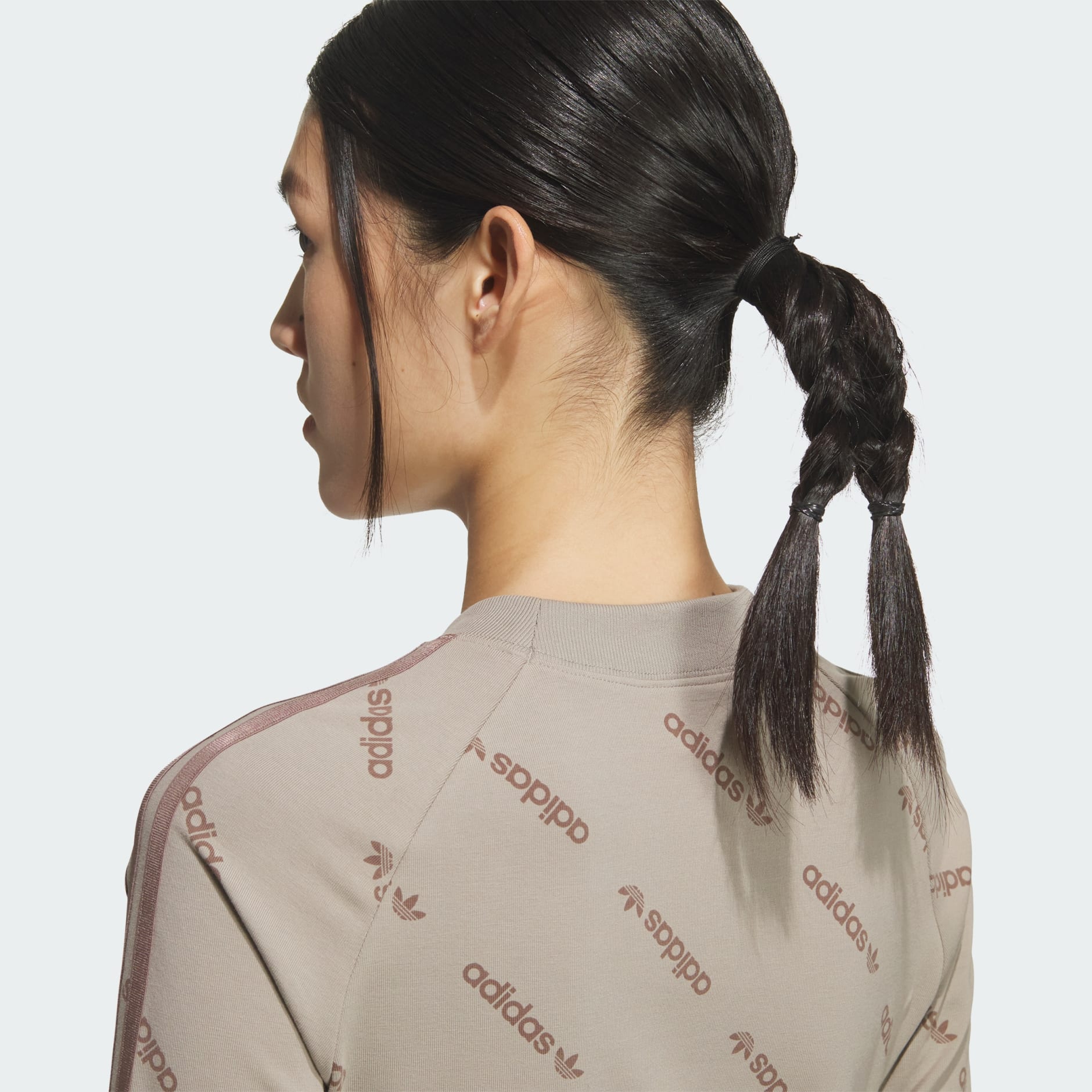 OTT TIGHT TEE LS - Beige | adidas Hong Kong