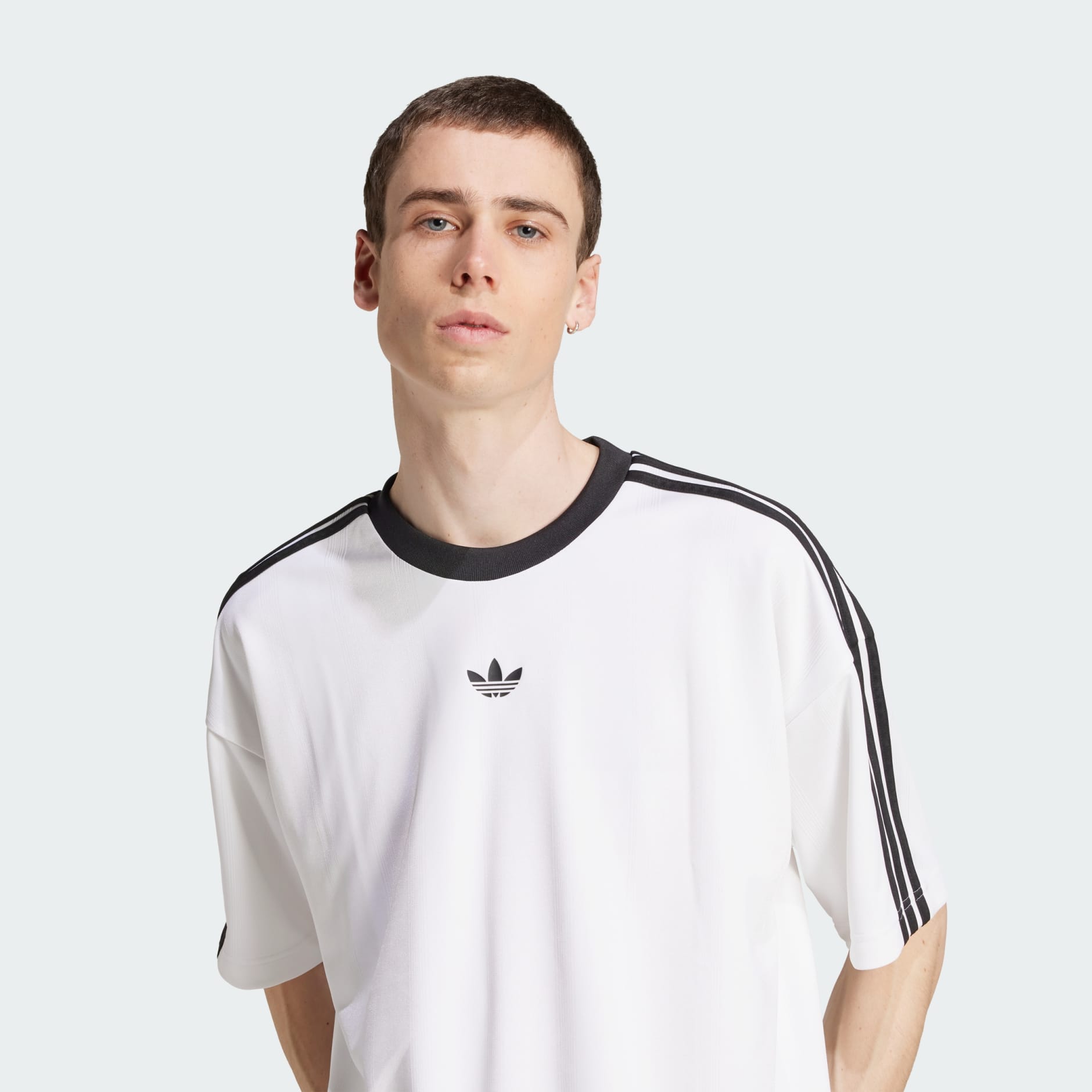 Clothing - adidas Adicolor Jacquard Jersey - White | adidas South Africa