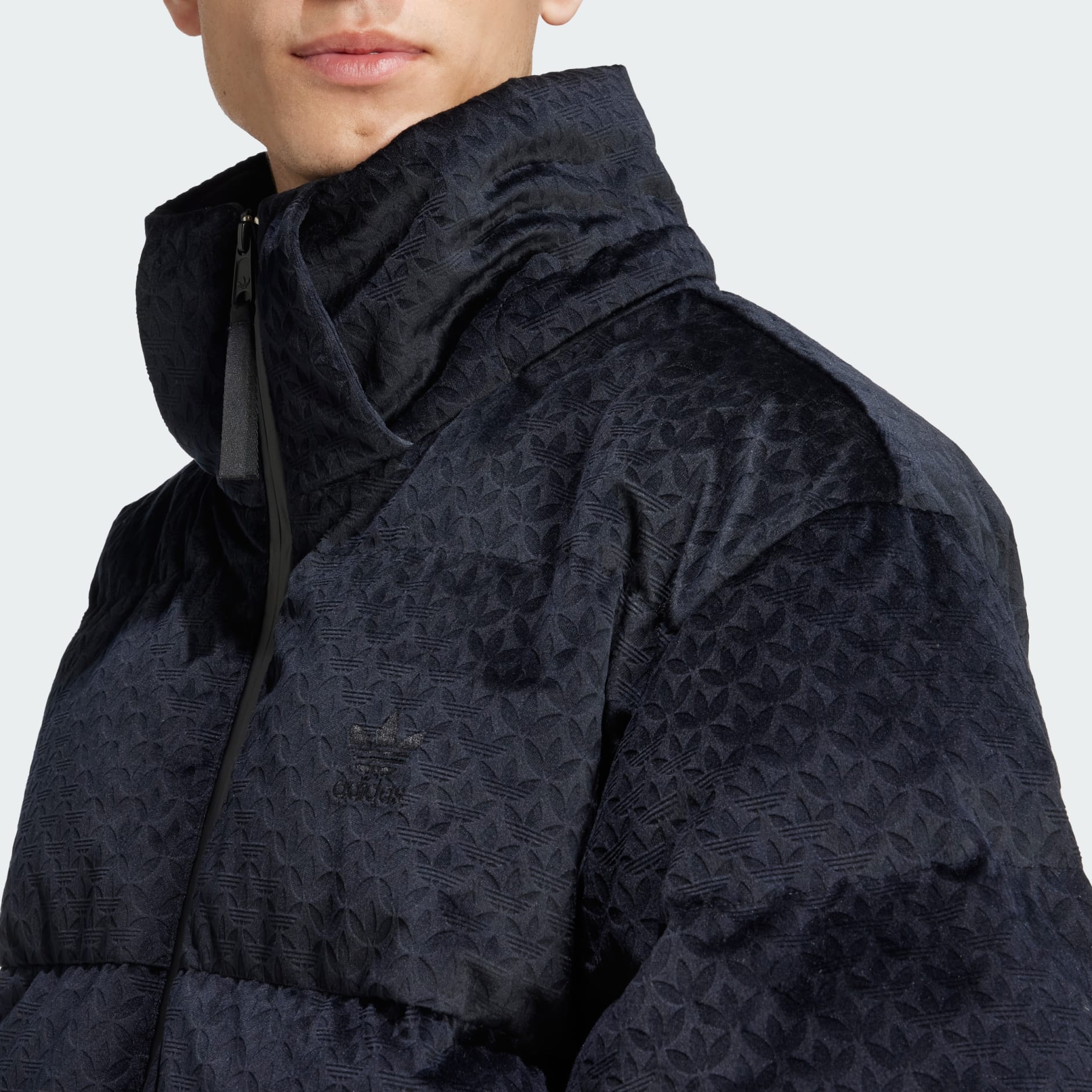 adidas adidas Originals Down Regen Monogram Jacket - Black adidas adidas Originals Down Regen Monogram Jacket - Black