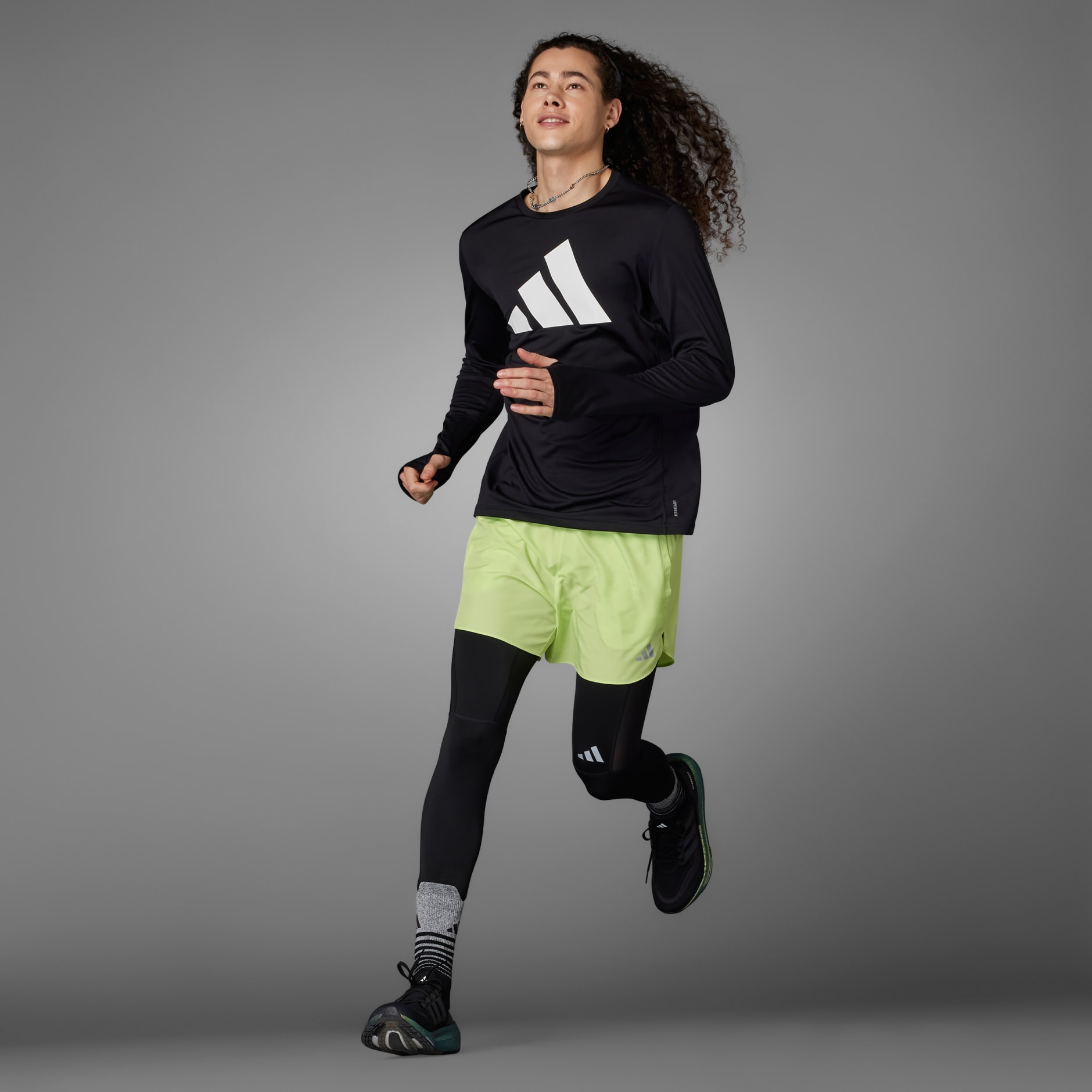 Clothing - Run It Shorts - Green | adidas South Africa