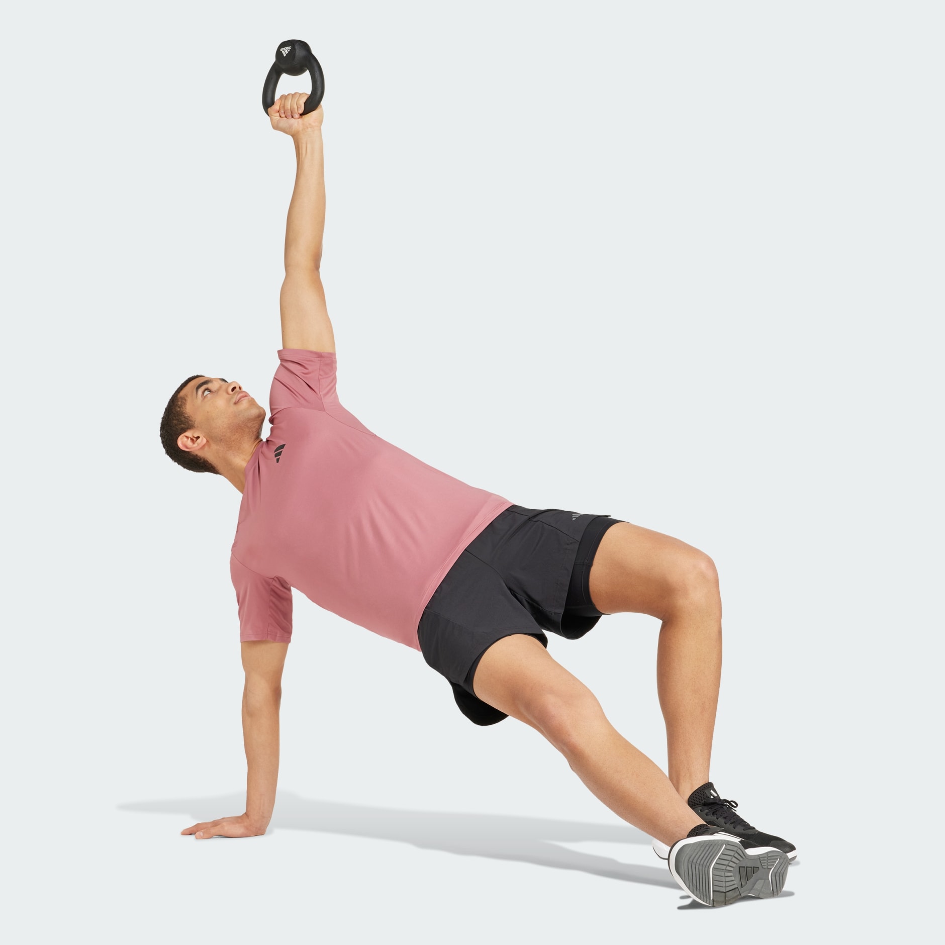 Men's Clothing - Train Essentials Stretch Training Tee - Pink | adidas ...