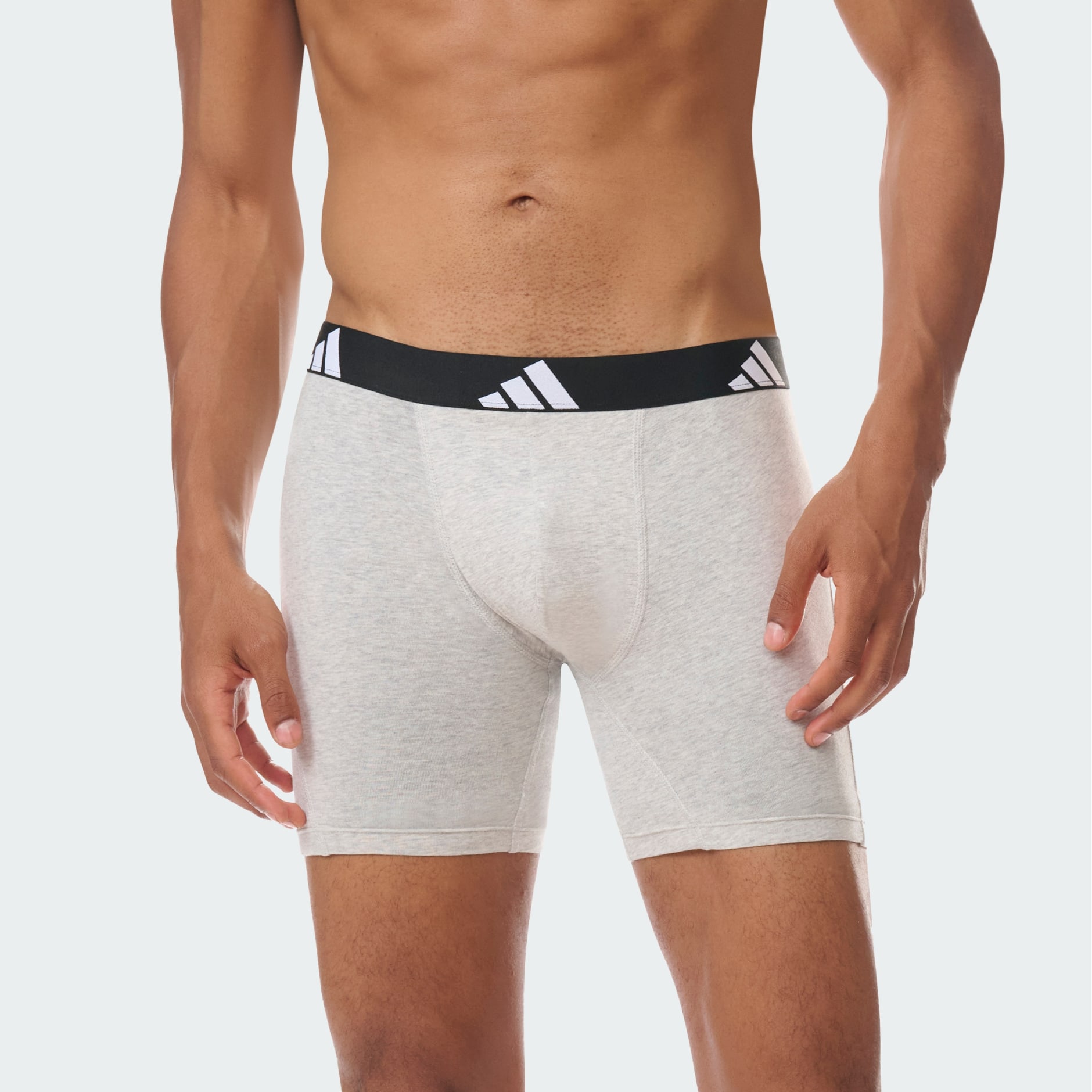 Clothing - ACTIVE FLEX COTTON BOXER BRIEF 3 PACK UNDERWEAR - White | adidas Qatar