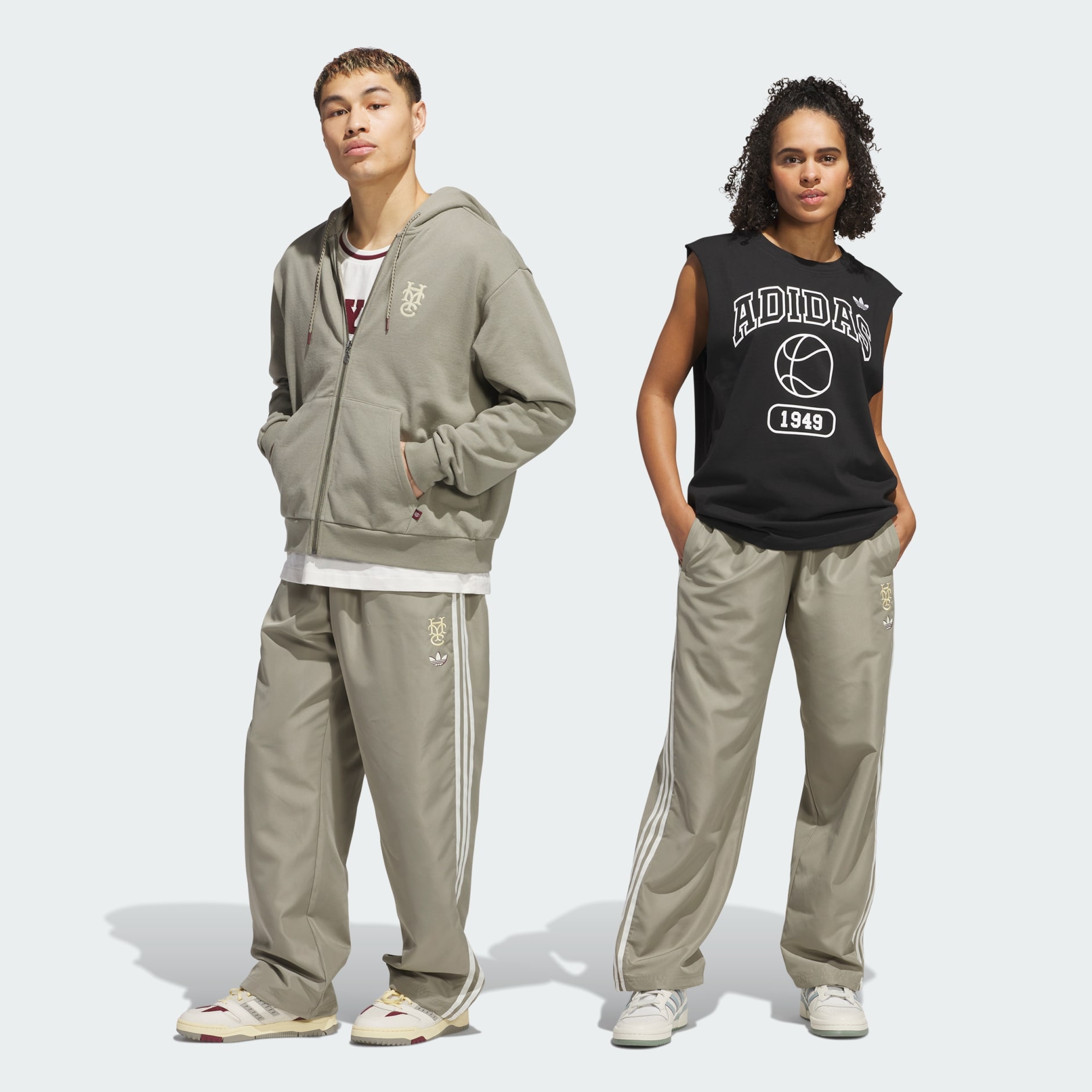 adidas Hoop York City Track Pants (Gender Neutral) - Green | adidas UAE