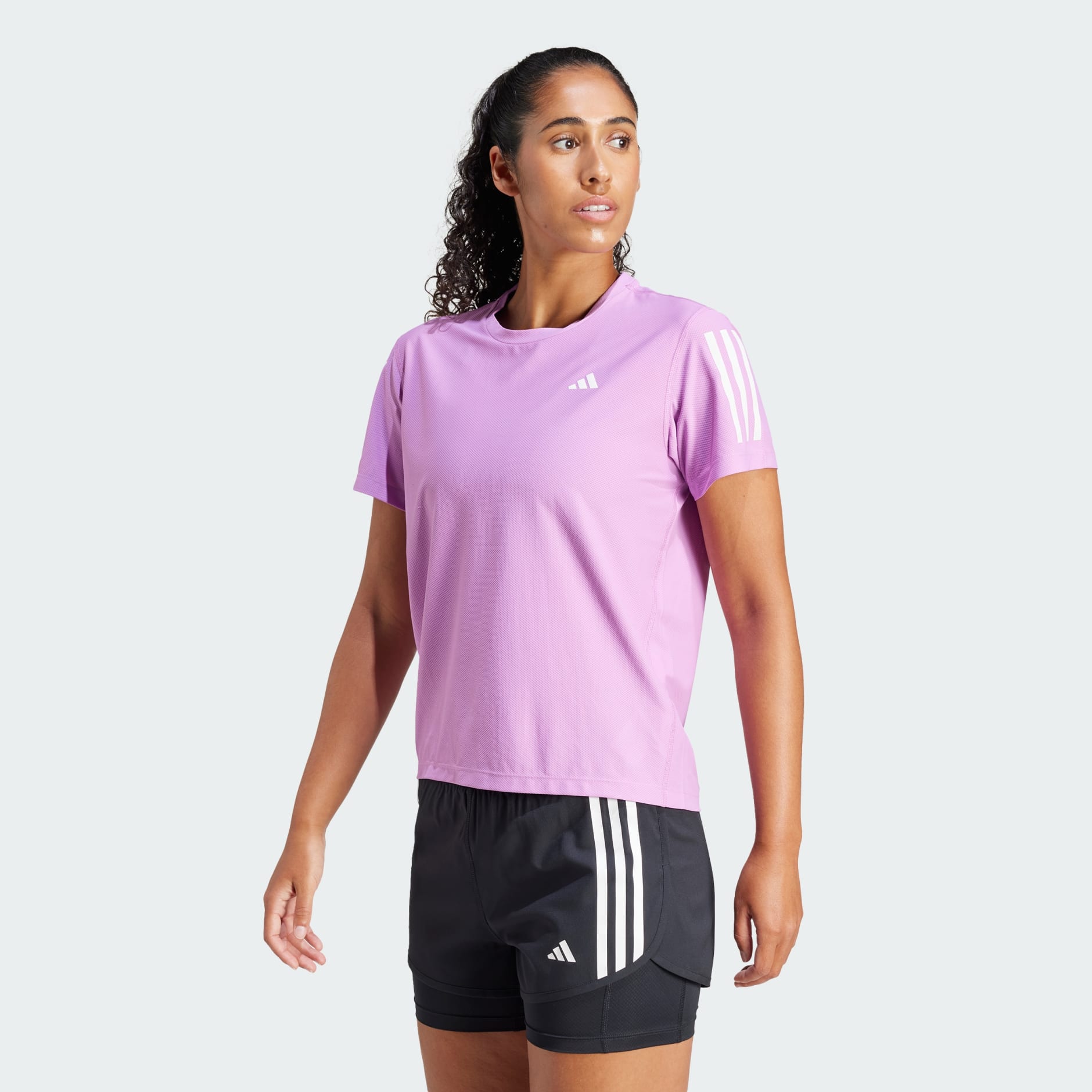 Women's Clothing - Own The Run Tee - Purple | adidas Egypt