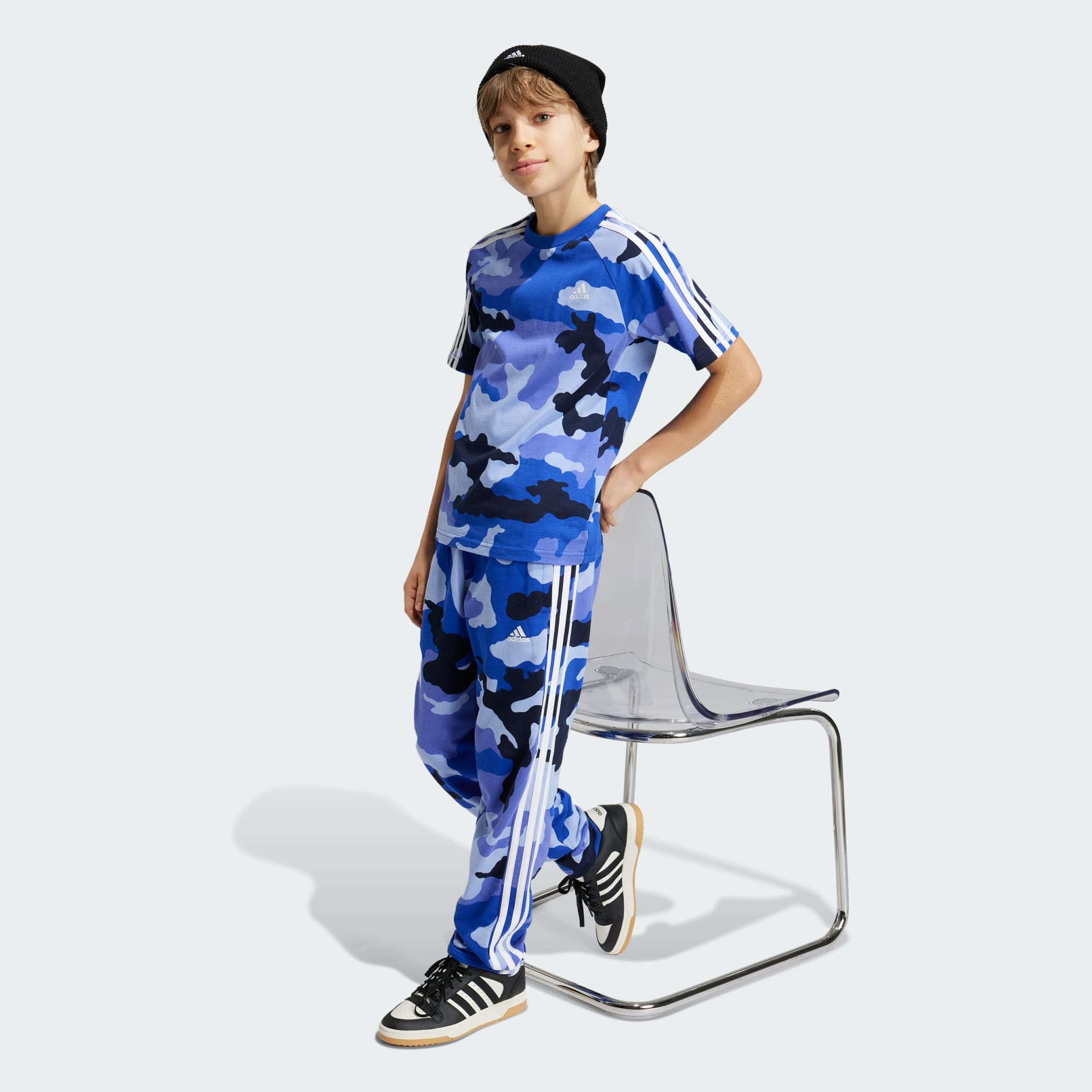 Clothing - Juniors Essentials Allover Printed T-shirt Kids - Blue ...