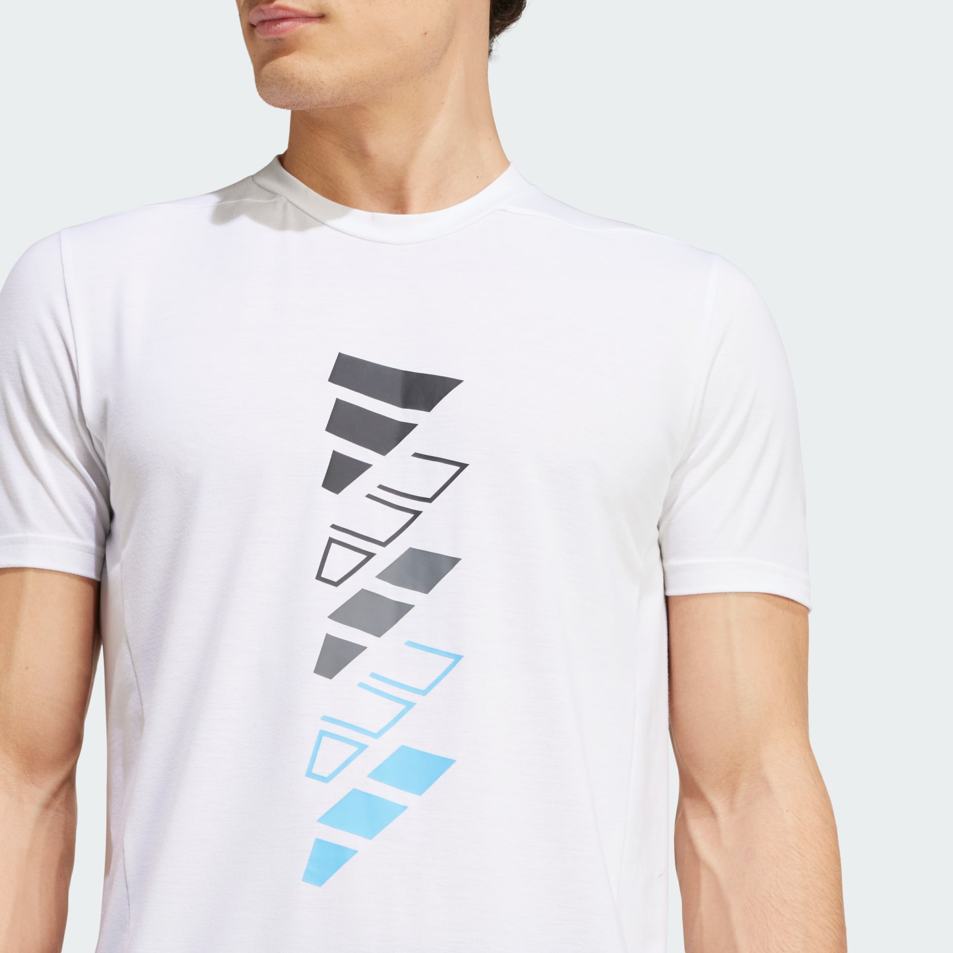 adidas AEROREADY Designed for Training Logo Graphic Tee - White ...
