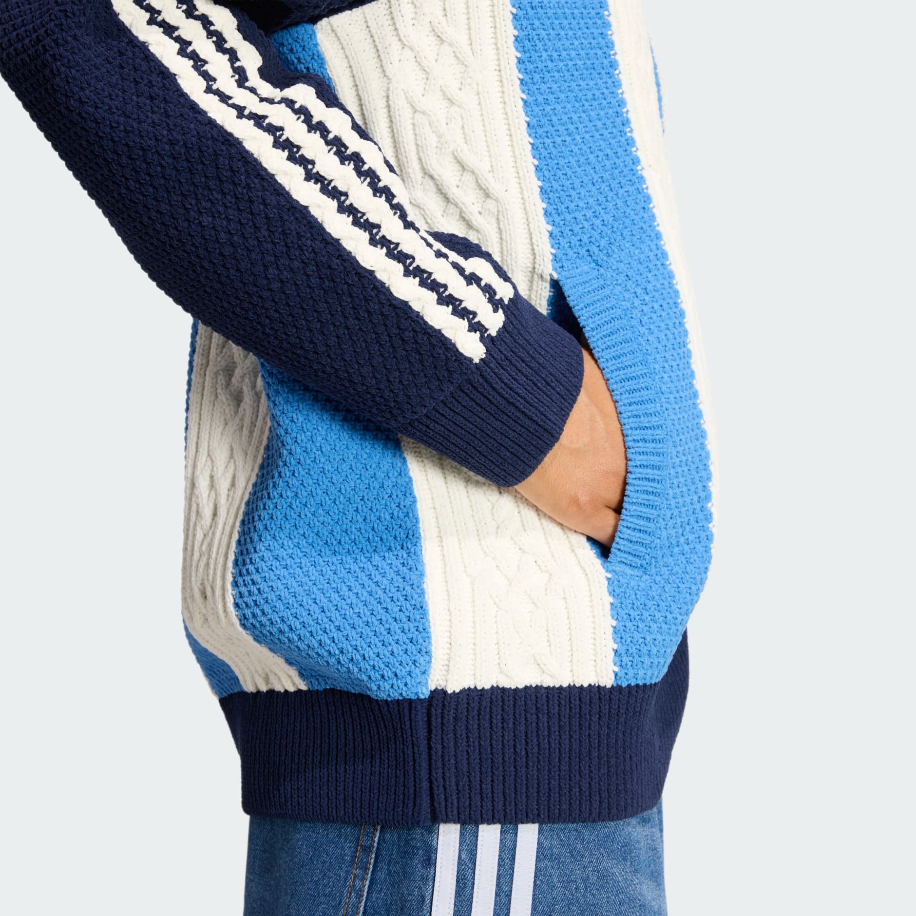 adidas ז'קט אימון סרוג ADIDAS ORIGINALS ARCHIVE CUTLINE - כחול | adidas IL