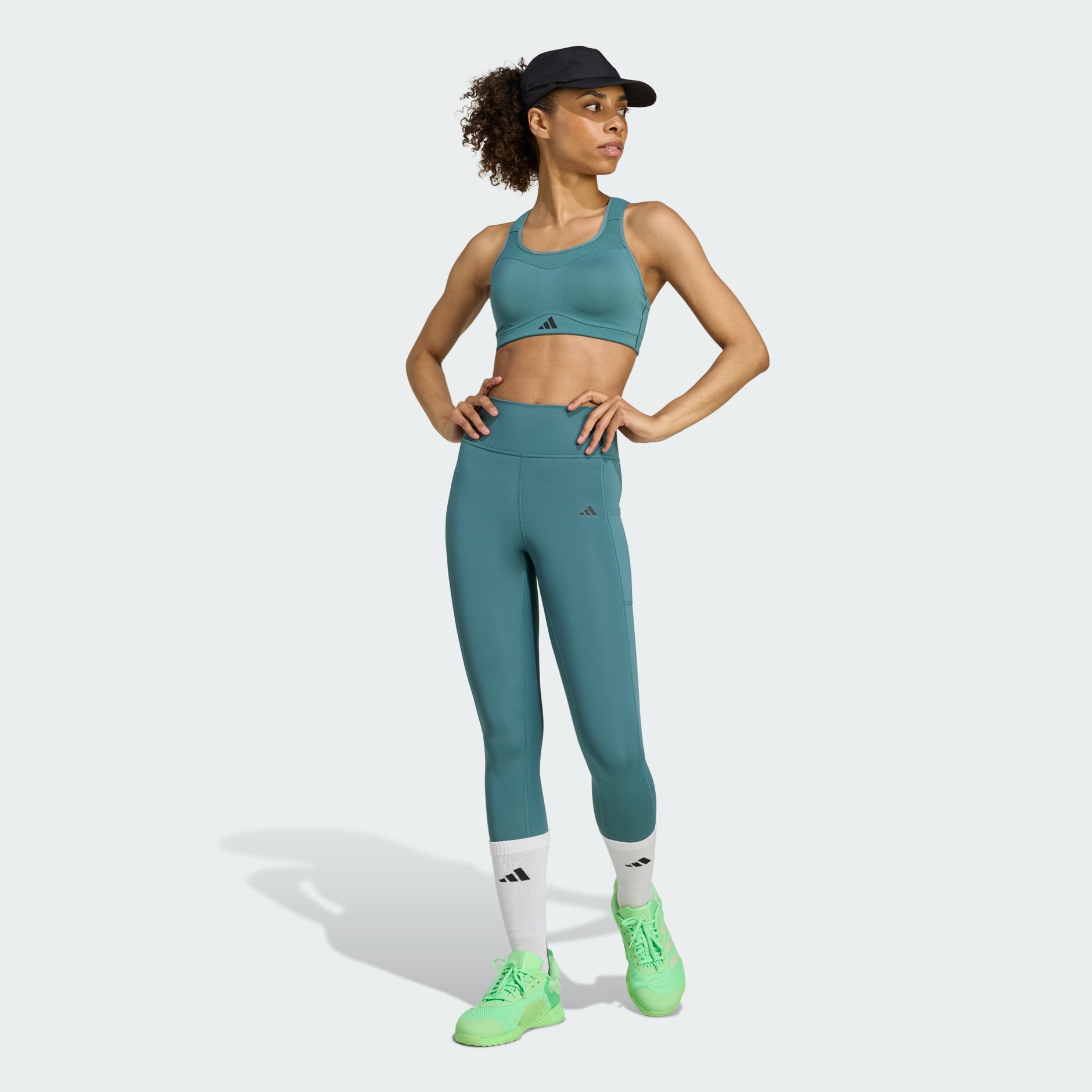 TLRD Impact Training High Support Bra - Green | adidas Hong Kong