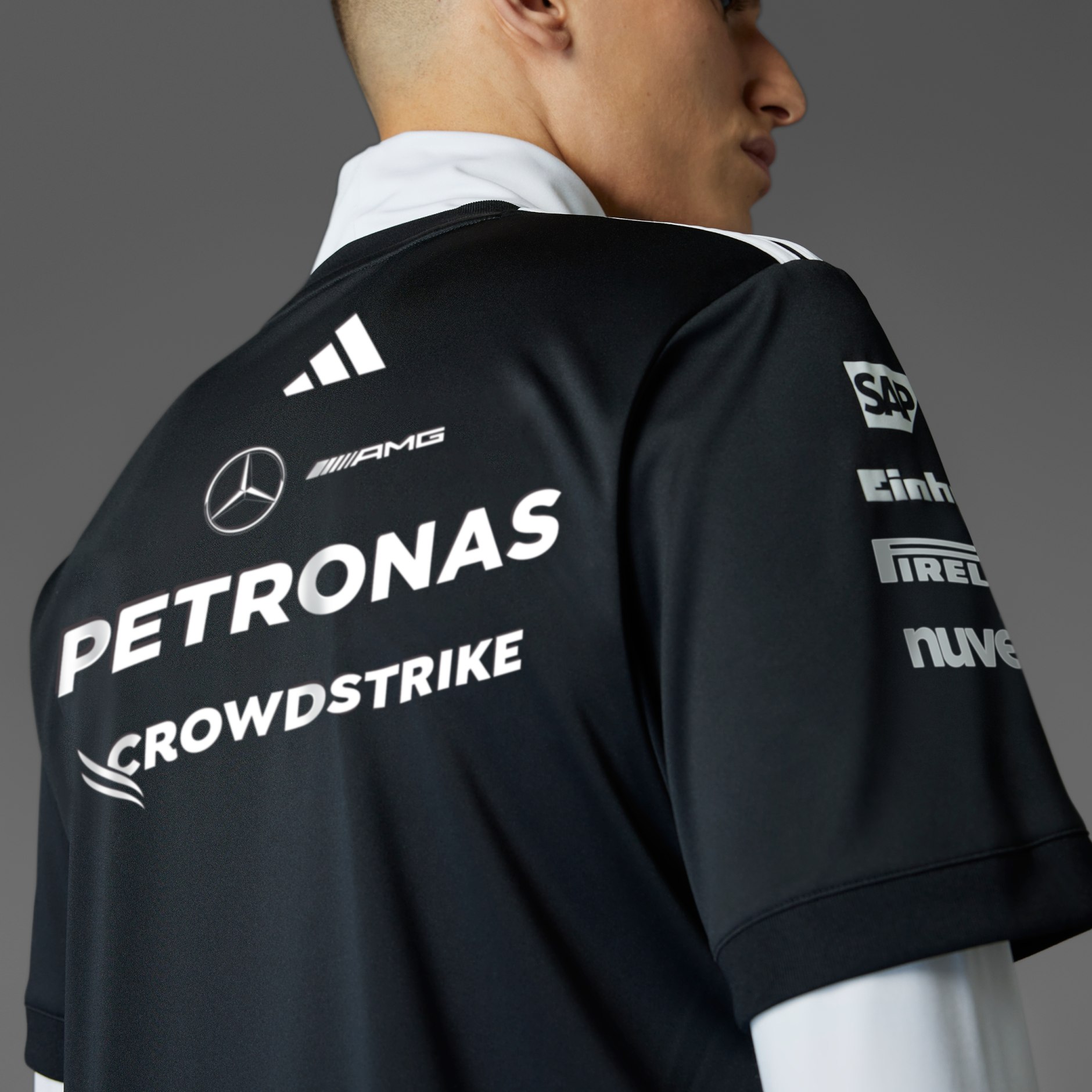 adidas MAILLOT PILOTE MERCEDES - AMG PETRONAS FORMULA ONE TEAM - Noir