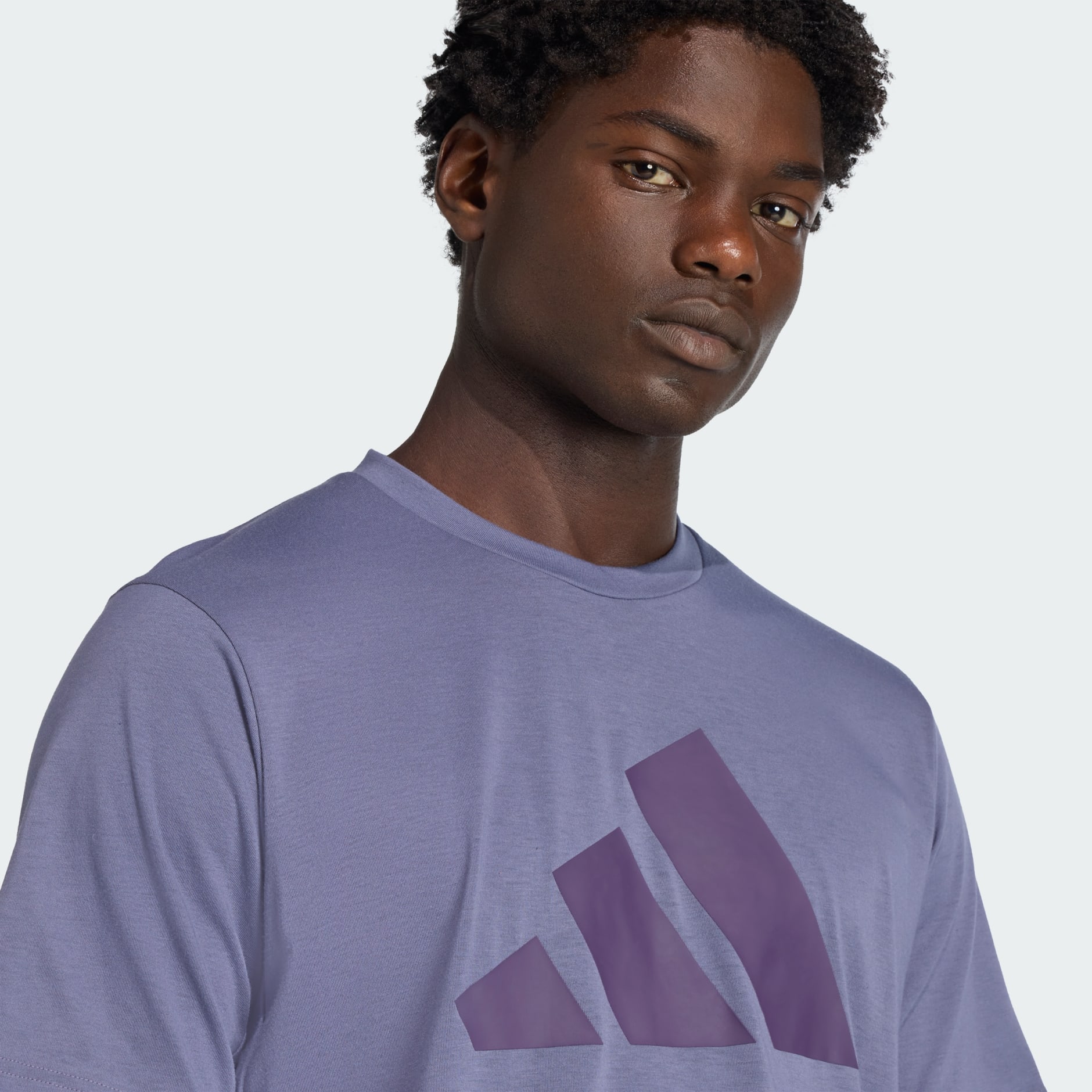 adidas Train Essentials Feelready Logo Training Tee - Purple | adidas UAE