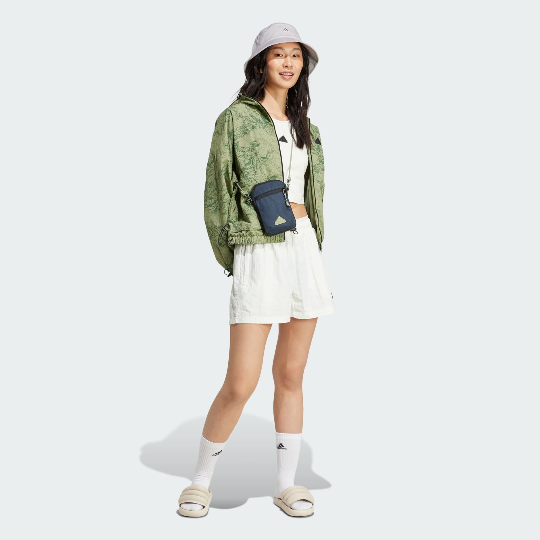 Clothing - City Escape Woven Shorts - White | adidas South Africa