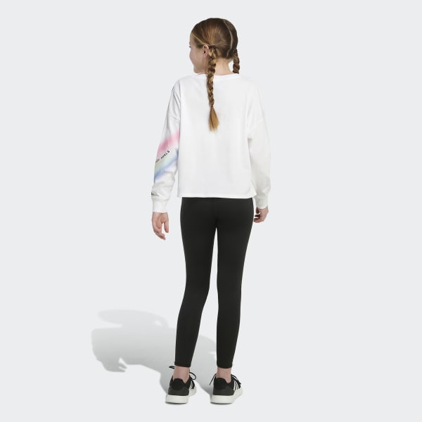 adidas Long Sleeve Waist Tee - White | Kids' Training | adidas US