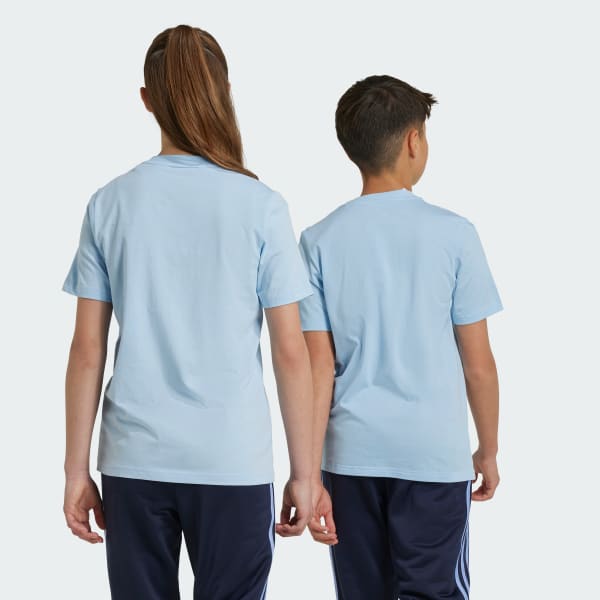 adidas Essentials Big Logo Cotton Tee - Blue | adidas Australia