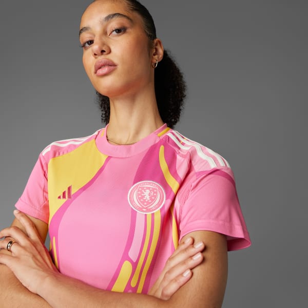 Scotland 25 Women's Team Away Jersey, Pink | adidas UK