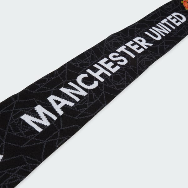 adidas Manchester United Home Scarf - Black | Free Shipping with ...