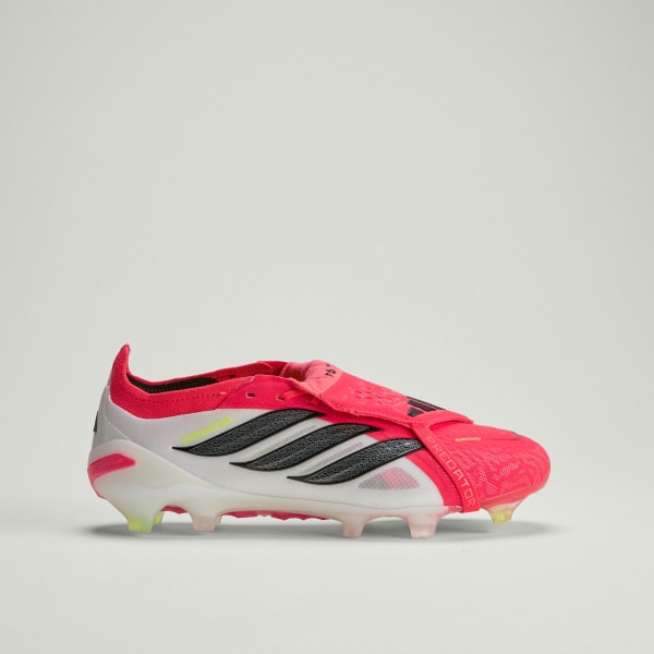 adidas PREDATOR ELITE Fold-Over Tongue Firm Ground Football Boots - Red ...