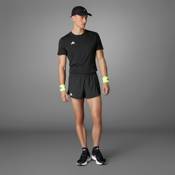 adidas Adizero Essentials Running Split Shorts - Black | adidas Australia