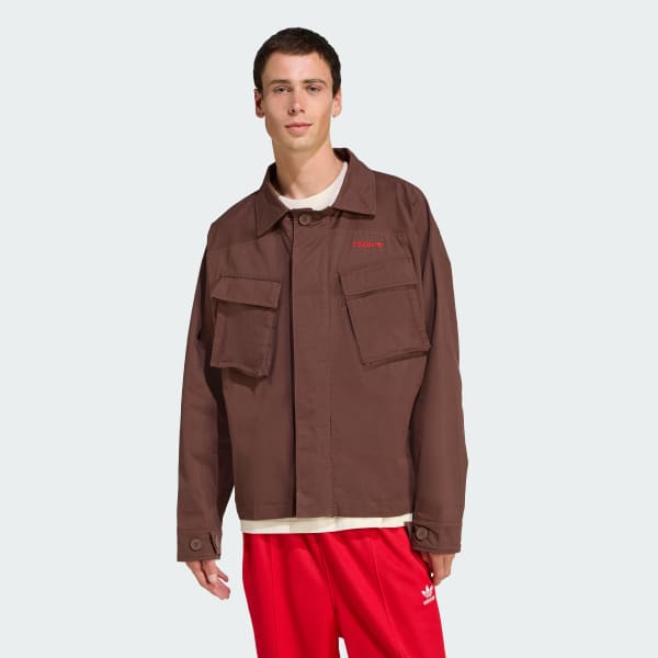 adidas Regular Fit Jacket - Brown | adidas UK