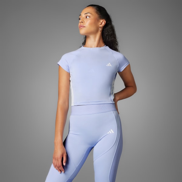 adidas Hyperglam Rib T-Shirt - Lila | adidas Deutschland