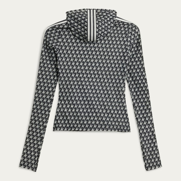 adidas by Avavav Mesh Allover Print Long-Sleeve Top - Black | adidas UK