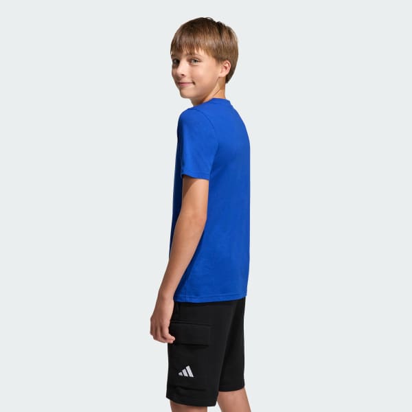 CAMISETA CAMUFLADA INFANTIL - Azul adidas | adidas Brasil