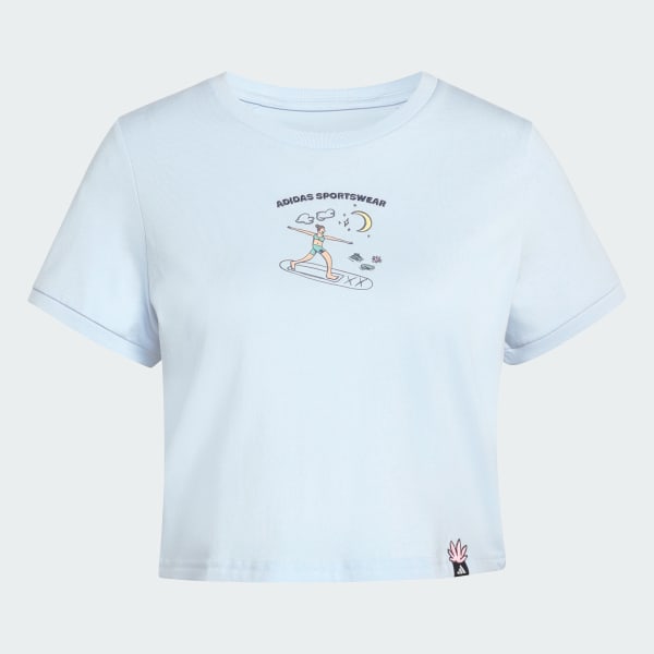 CAMISETA ESTAMPADA DOODLE 2 - Azul adidas | adidas Brasil
