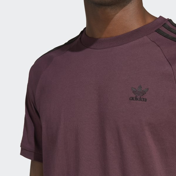 adidas Adicolor Classics Plush Tee - Burgundy | Free Shipping with ...
