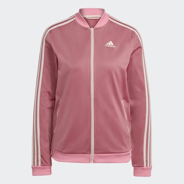 adidas Essentials 3-Stripes Track Suit - Burgundy | adidas Australia