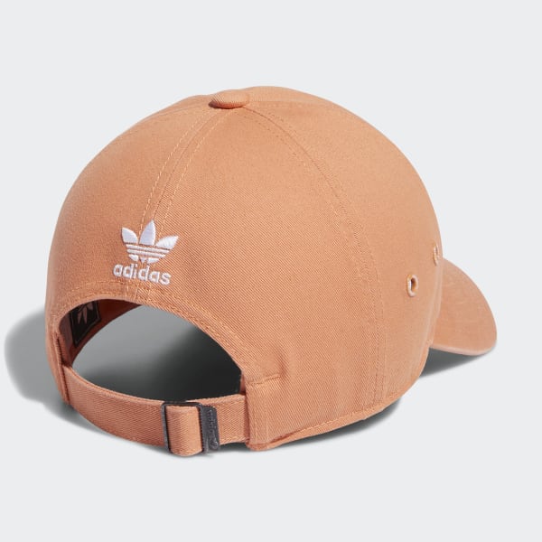 adidas Relaxed Mini Logo Hat - Brown | Free Shipping with adiClub ...