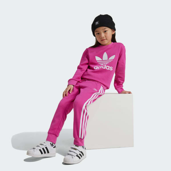 adidas Adicolor Crew Set Kids - Pink | adidas UK