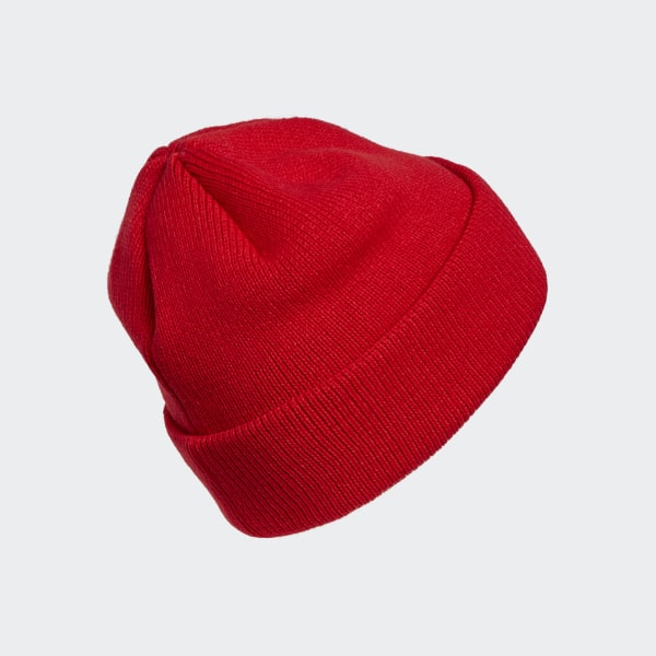 adidas Trefoil Beanie - Red | Free Shipping with adiClub | adidas US