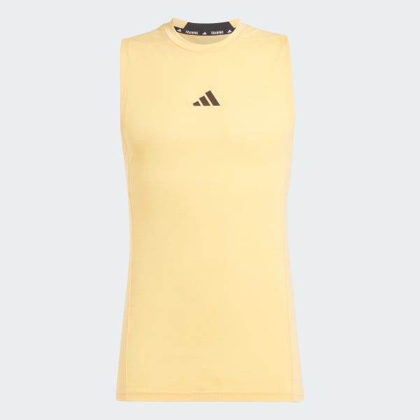 adidas Designed for Training Workout Tank Top - Yellow | Free Shipping ...