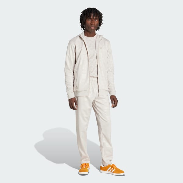 adidas Monogram All Over Print Regular Track Top - Beige | Free ...