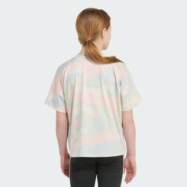 adidas All Over Print Loose Box Tee - Pink | Free Shipping with adiClub ...