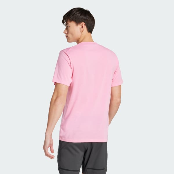 adidas Train Essentials Feelready Training Tee - Pink | Free Shipping ...