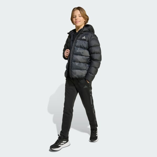 adidas Synthetic Down Allover-Print Jacket Kids - Black | adidas UK