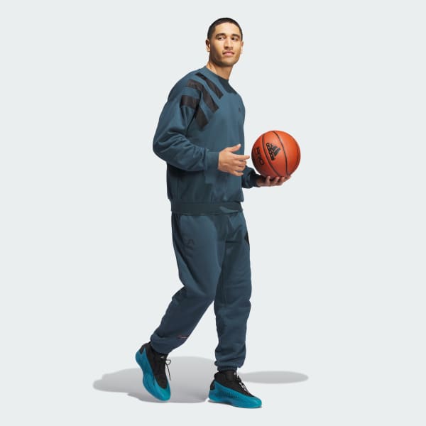 adidas Anthony Edwards 1 Foundation Crew Sweatshirt - Turquoise ...