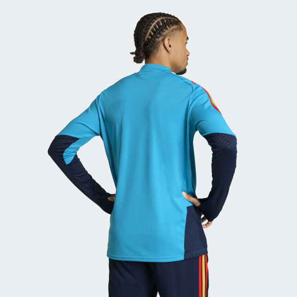 adidas Spain 26 Tiro Training Top - Blue | Free Shipping with adiClub
