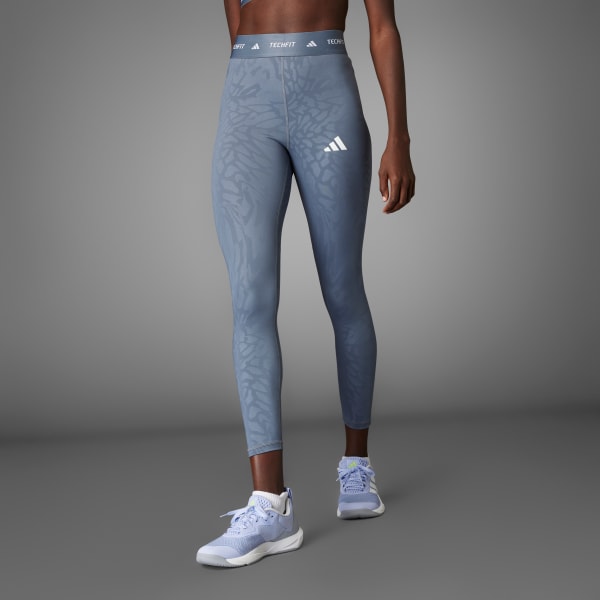 adidas Techfit Printed 7/8 Leggings - Black | adidas UK
